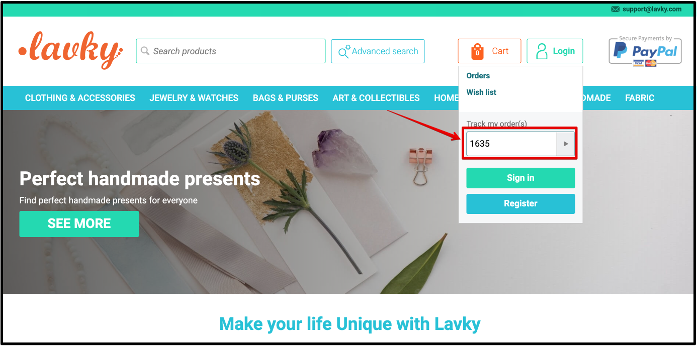 Help :: How to TRACK YOUR ORDER BY ORDER's NUMBER for the order you ...