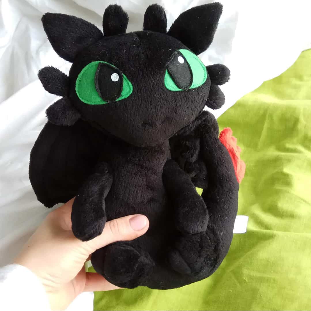 Toothless toy, Toothless plush, How to Train Your Dragon toy, Night...