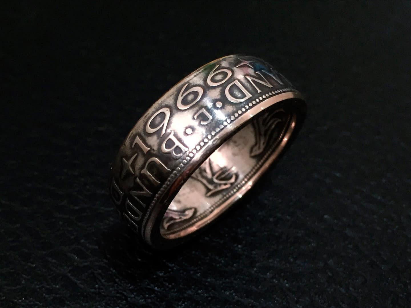 Silver German Coin Ring made from 5 Mark coin, Germany,...