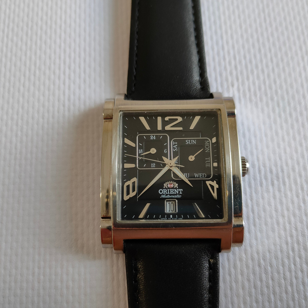 Orient square watch, vintage orient, Automatic Watch, Day and Date...