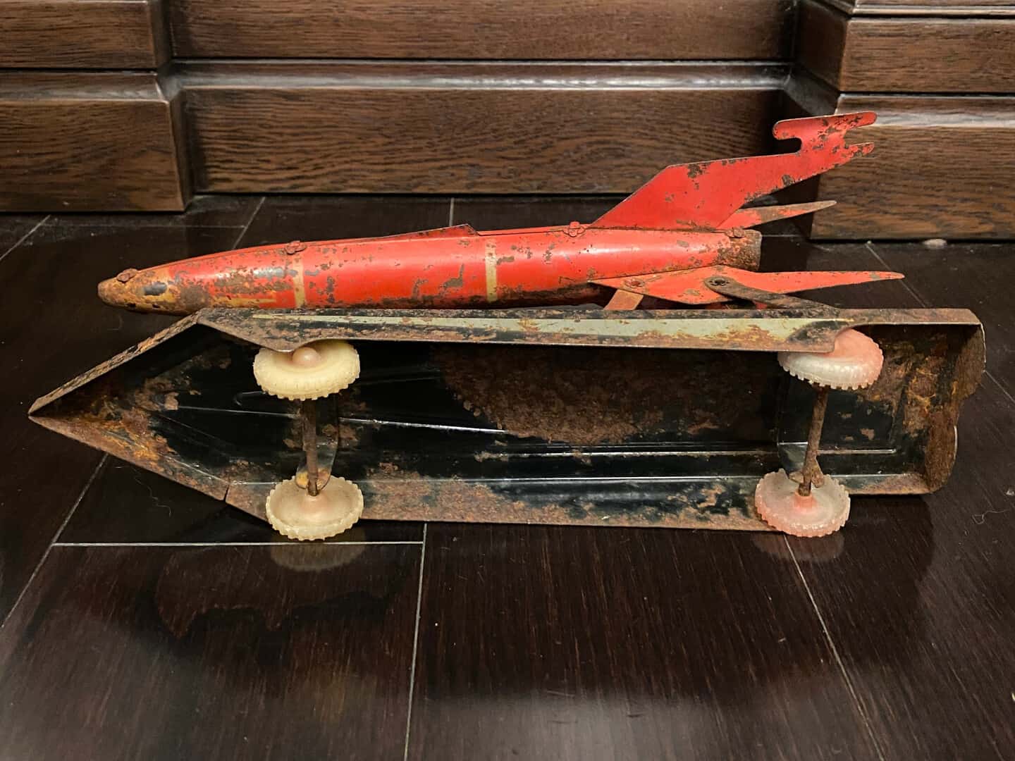 Antique toy strategic missile launcher Rocket launcher USSR...