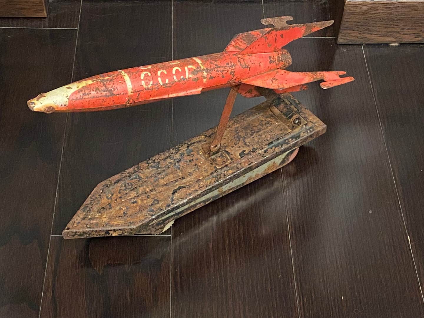 Antique toy strategic missile launcher Rocket launcher USSR...