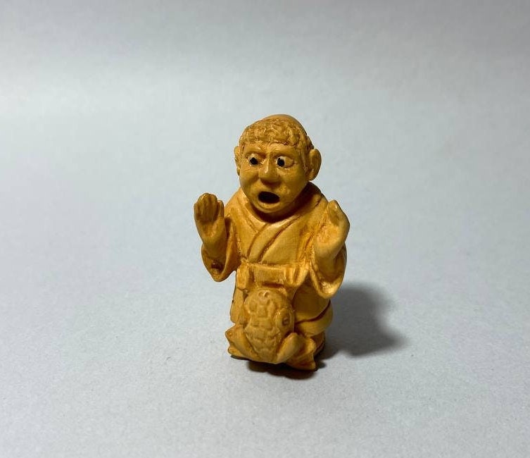 Unique Netsuke, Handmade Netsuke, Hand Carved Netsuke, Netsuke Man,...