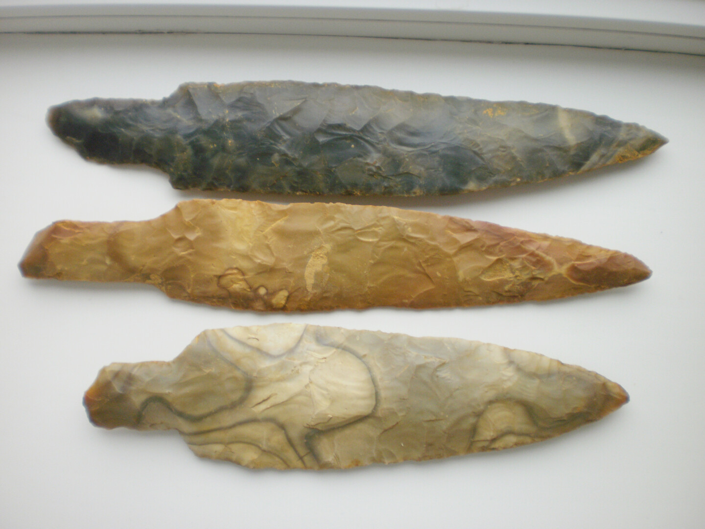 Neolithic Stone blade set 3 only for Luc See description