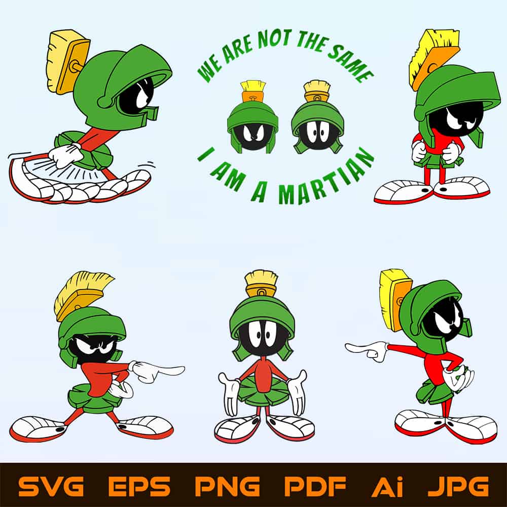 Svg Marvin The Martian Svg Silhouette Svg Marvin Svg Logo Svg...