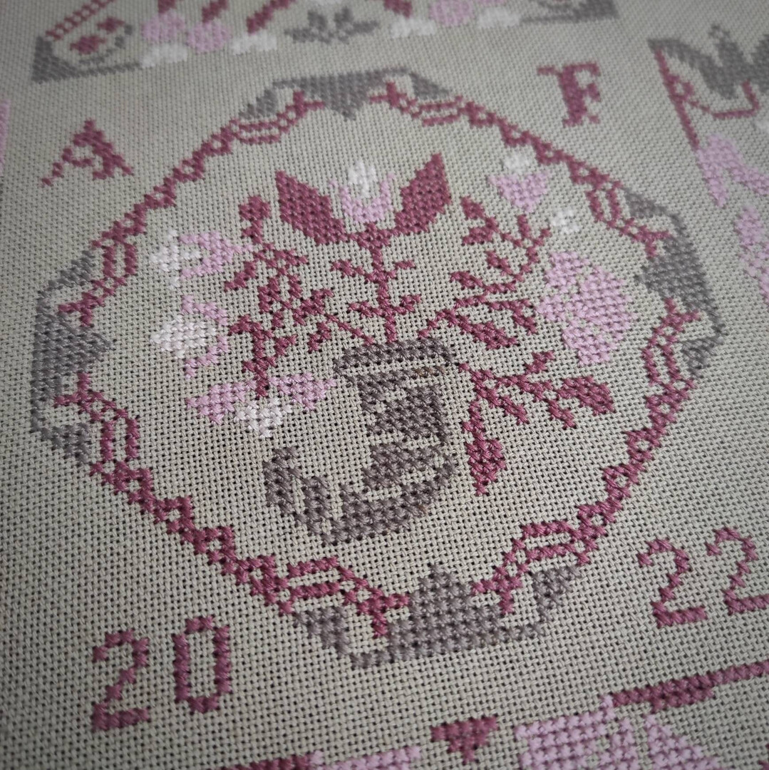 Mini Quaker Sampler Cross Stitch Pattern, Counted Cross Stitch...