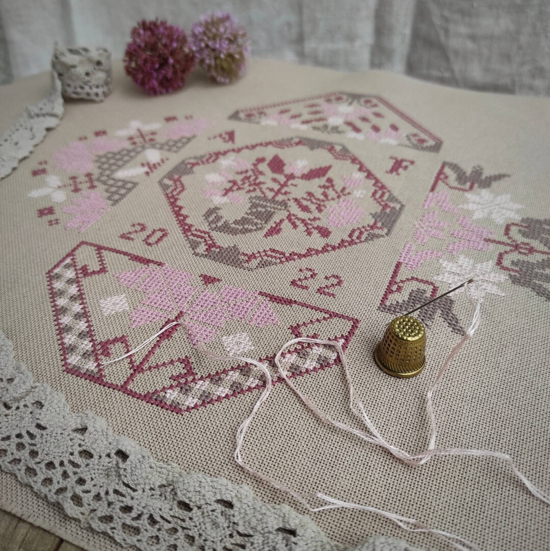 Mini Quaker Sampler Cross Stitch Pattern, Counted Cross Stitch...