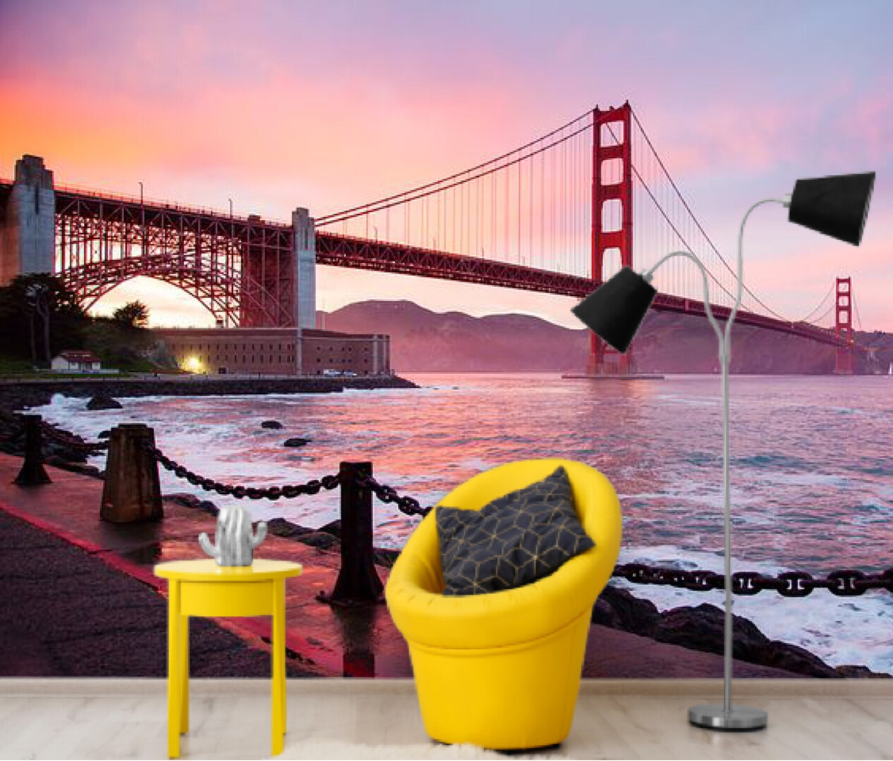 Landscape Bridge Wallpaper Bridge Wall Mural Wall Decor Premium...