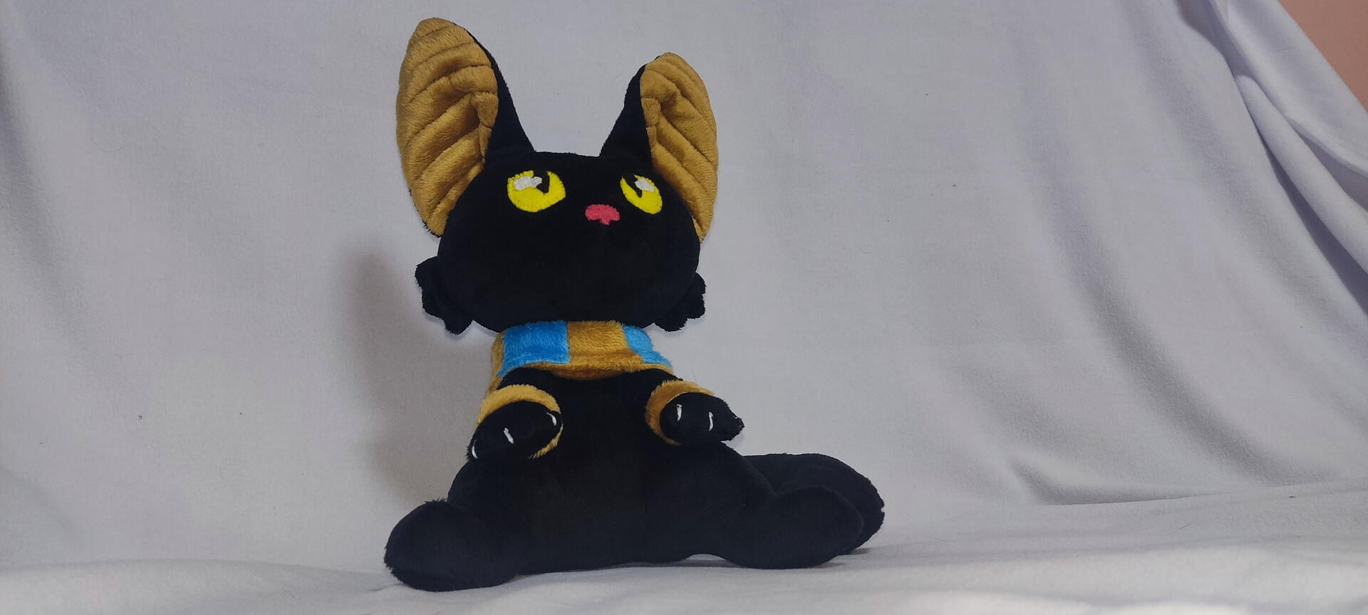 Cat anubis plush. Ancient Egyptian style toy, Home decor.