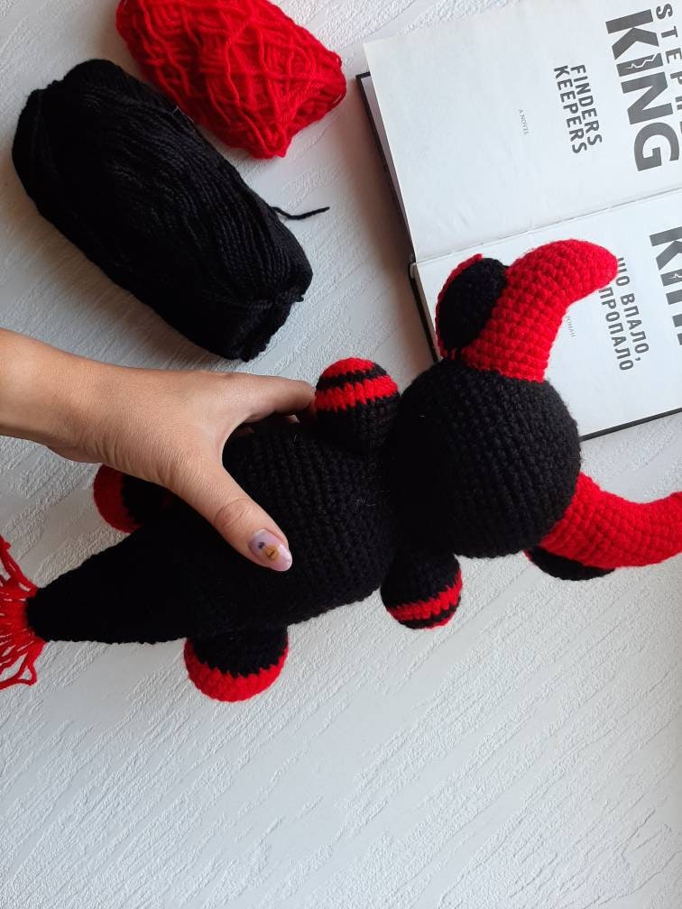 Baphomet,baphomet plush,knitting demon,amigurumi toys,crochet...