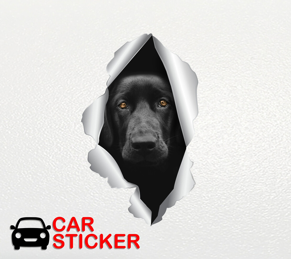 Labrador sticker Black labrador decal Car sticker labrador Labrador...