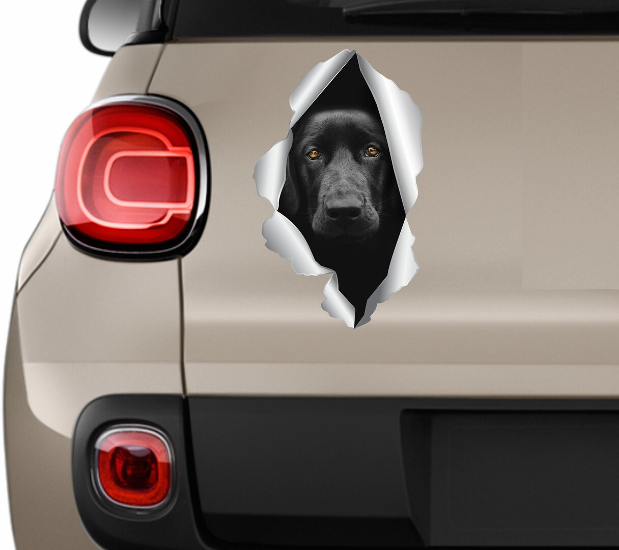 Labrador sticker Black labrador decal Car sticker labrador Labrador...
