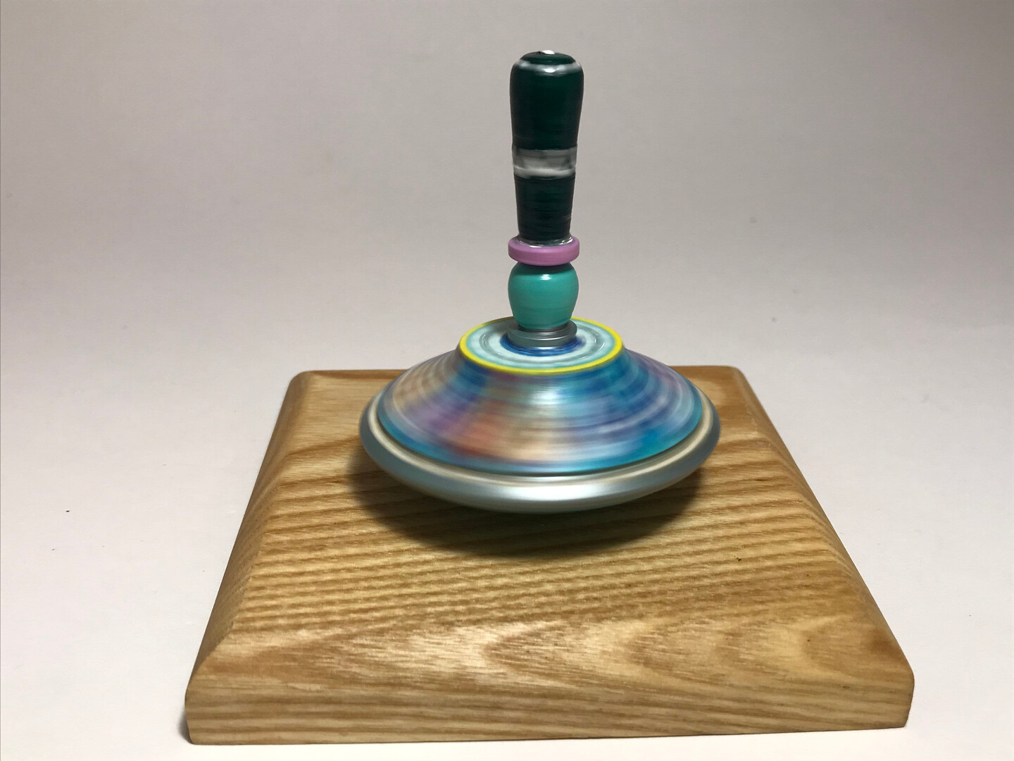 Handmade Top Toy, Hand-Painted Top Toy, Wooden Top Toy, Flower,...