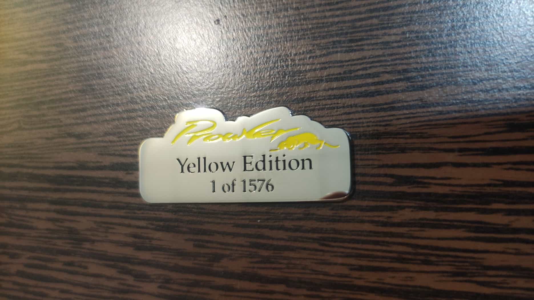 Yellow Limited Edition Emblem Badge Plymouth Chrysler Prowler New...