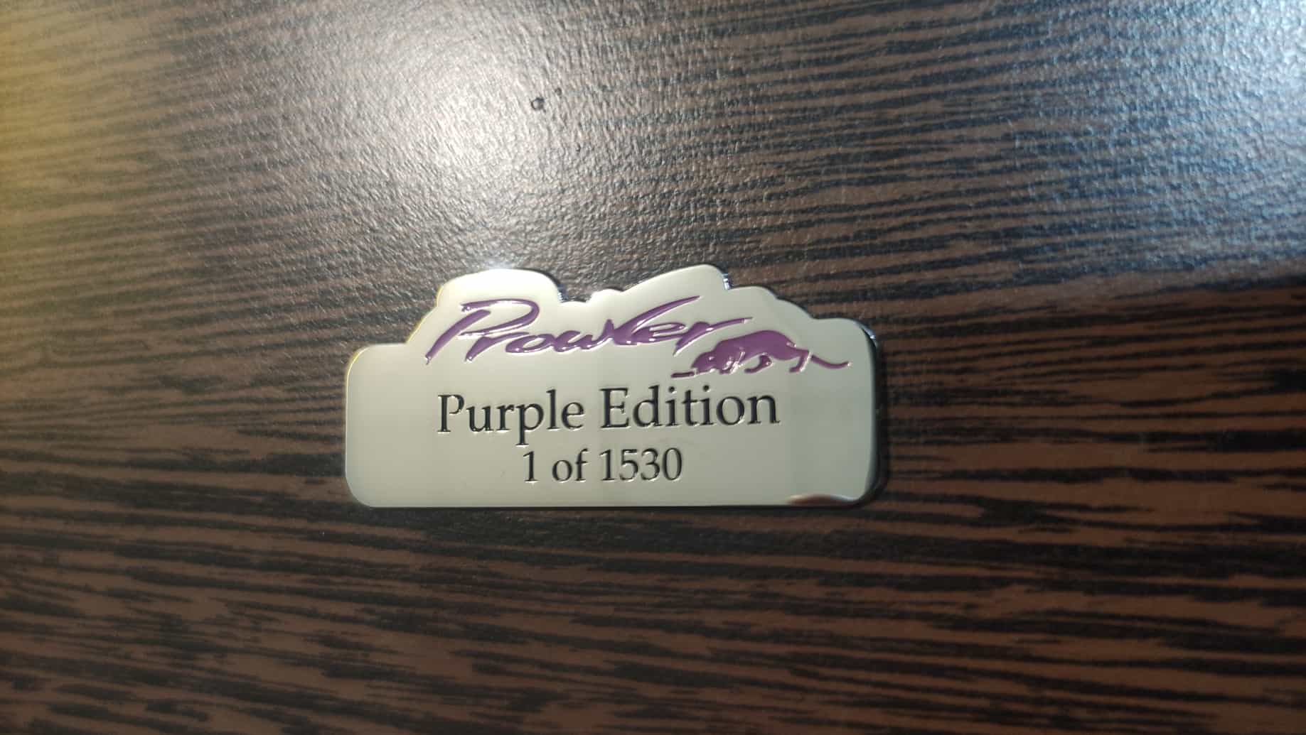 Purple Limited Edition Emblem Badge Plymouth Chrysler Prowler New...