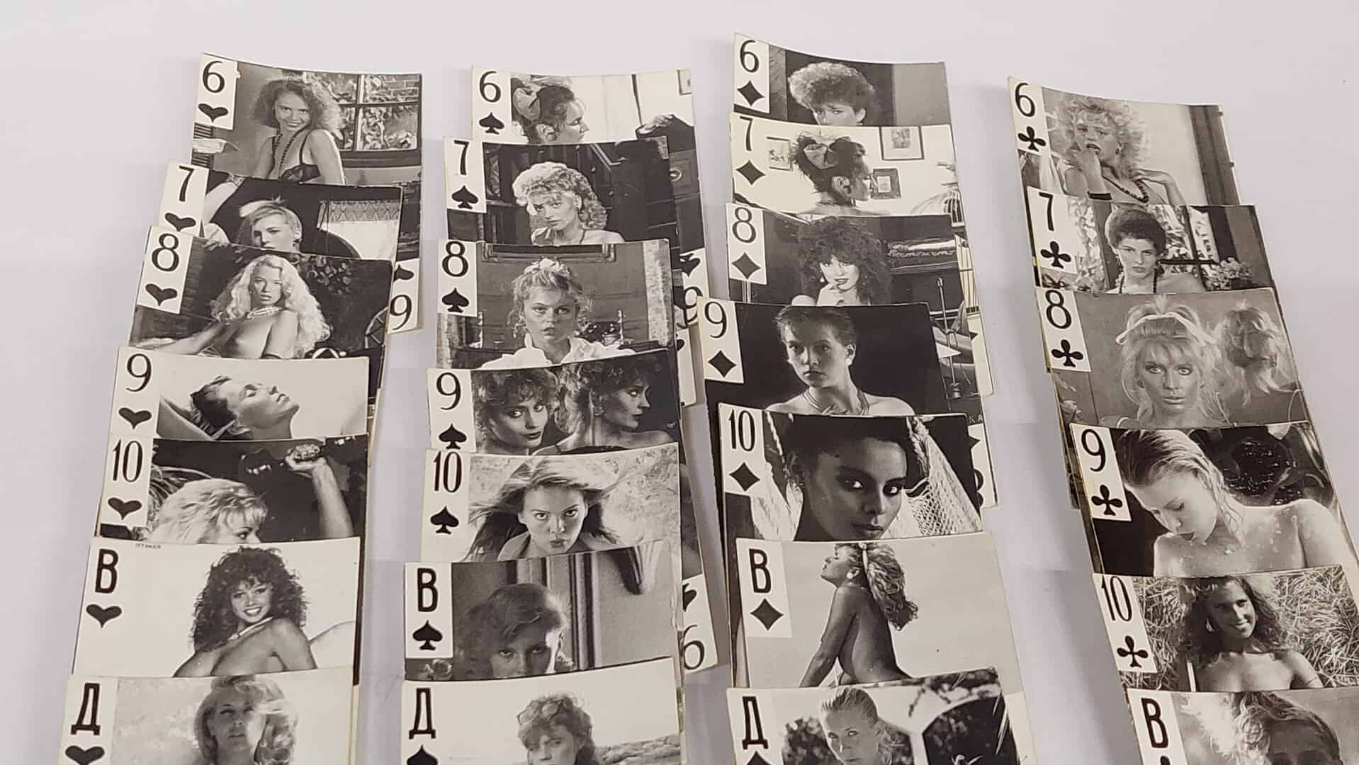 Vintage Collectible Playing Cards, Beautiful Girls 1980s, Rare...